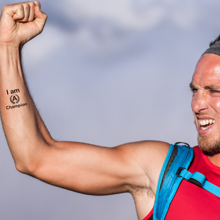 I am A Champion Tattoo – My Race Tatts